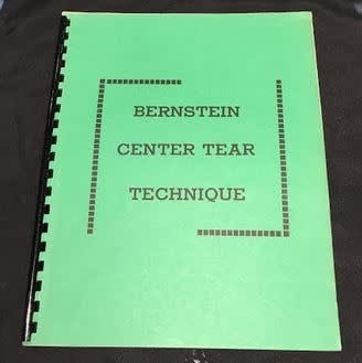 Book USED Bernstein Center Tear Technique by Bruce Bernstein 1980 ...